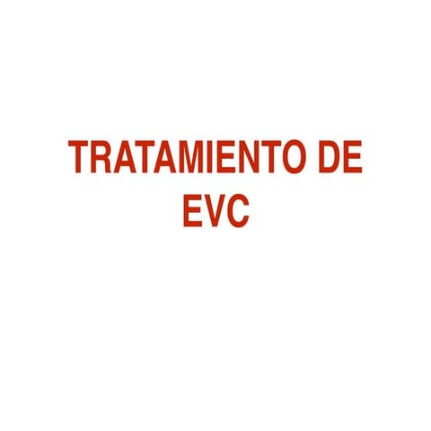 TRATAMIENTO DE EVC | PDF