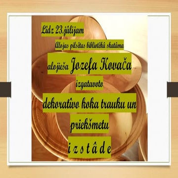 Dekoratīvie koka trauki un priekšmeti | PPT