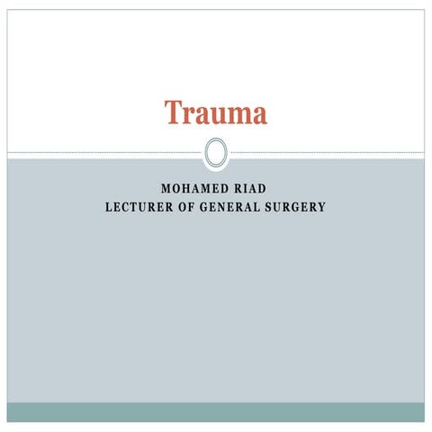 Trauma | PPTX
