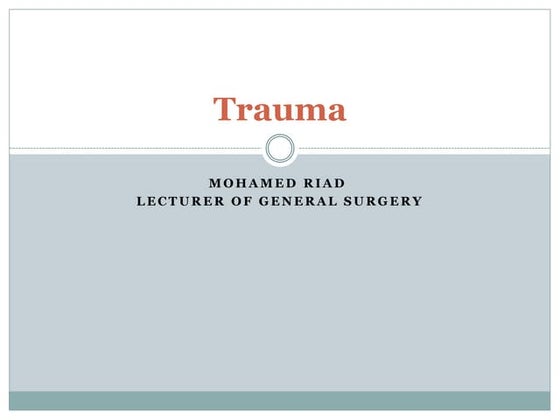 Trauma | PPTX