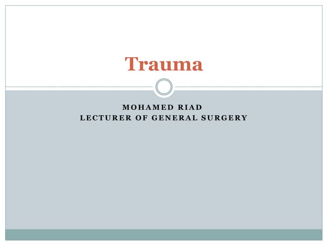 Trauma | PPTX