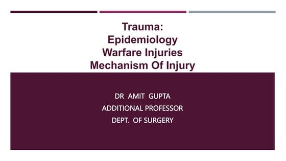 Introduction to the Torso Trauma | PPT