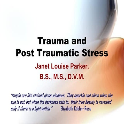 Post traumatic stress disorder | PPTX