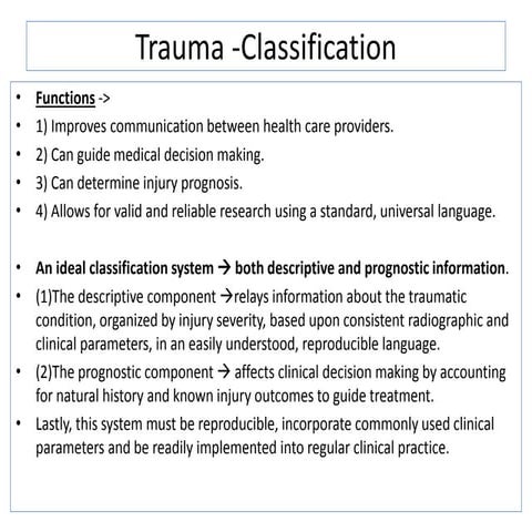 cervical Trauma classification | PPTX