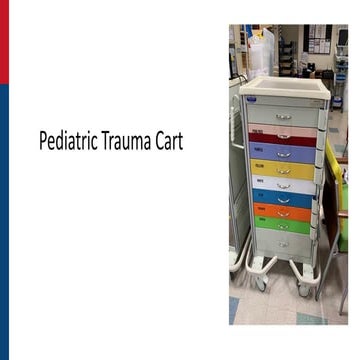 Trauma Broslow Cart Contents | PDF | First Aid | Injuries