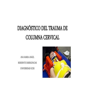 Trauma cervical | PPTX