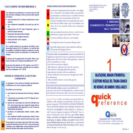 T R A U M A C R A N I C O Quick Reference | PDF