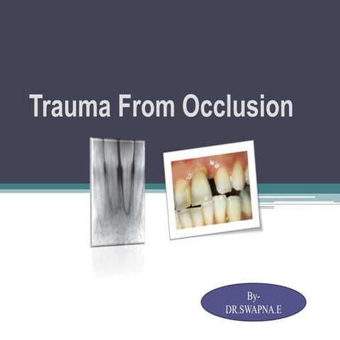 Trauma from occlusion