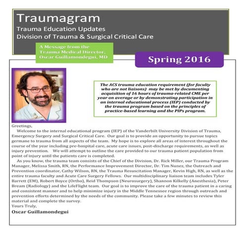 Traumagram spring 2016 | PDF