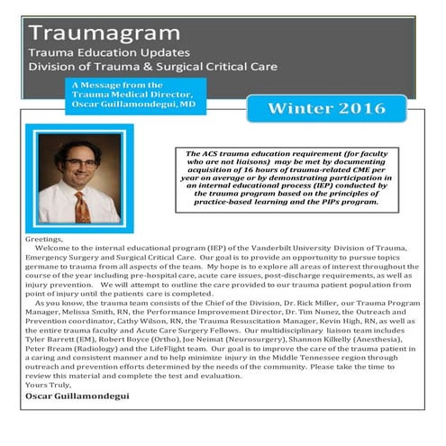 Traumagram spring 2016 | PDF