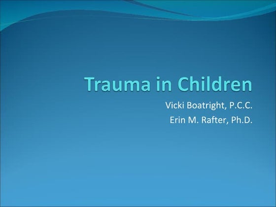 Pediatric Trauma | PPT