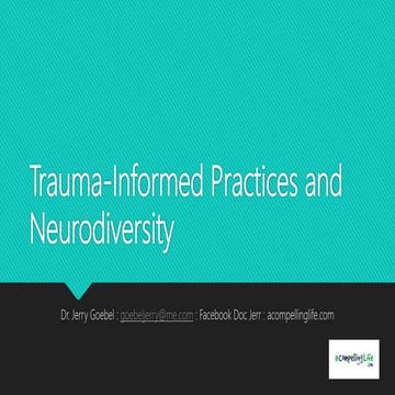 Trauma informed care & neurodiversity | PPTX