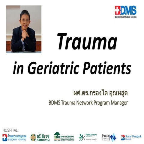 Trauma in geriatric patients | PDF
