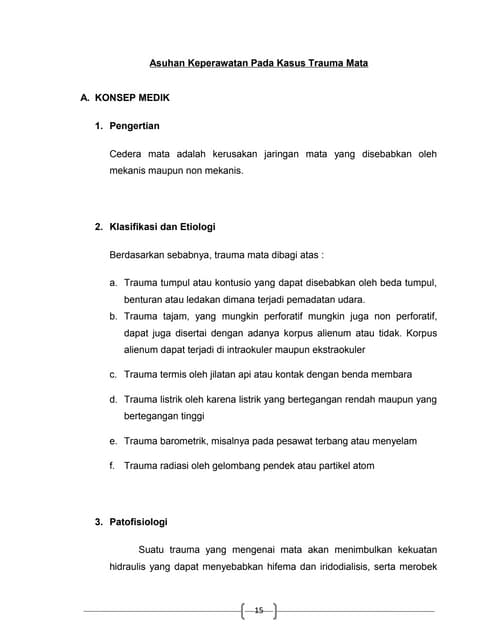 Kegawatdaruratan pada mata | PPT