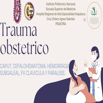 Trauma obstetrico. Ginecologia y obstetricia II | PDF