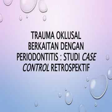 TRAUMA OKLUSAL BERKAITAN DENGAN PERIODONTITIS (1) (1).pptx