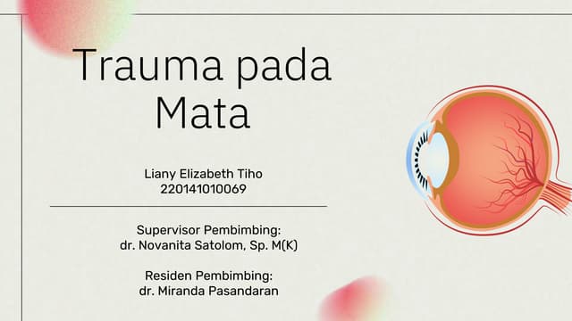 Kegawatdaruratan pada mata | PPT