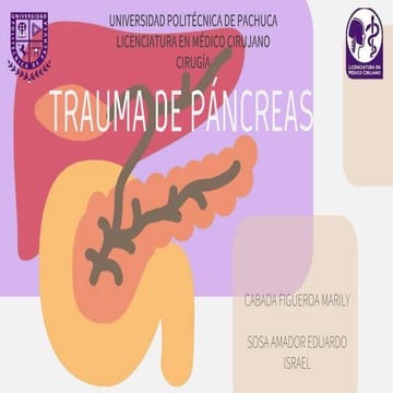 TRAUMA DE PANCREAS.pptx MEDICINA CIRUGIA | PPTX