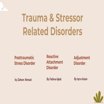 Trauma & Stress Related Disorders .pptx