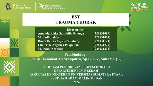 Massive Hemothorax Pptx