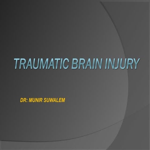 Traumatic brain injury | PPT