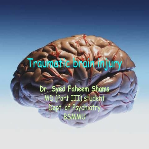 Traumatic brain injury | PPT