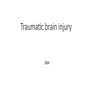 Traumatic brain injury 2024 PowerPoint.pptx
