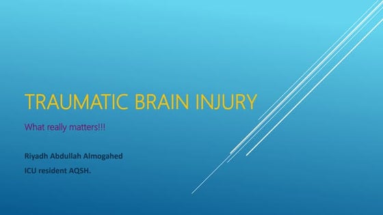 Managementof cerebral edema | PPT