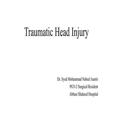 A presentation on: Traumatic Head Injury.pptx