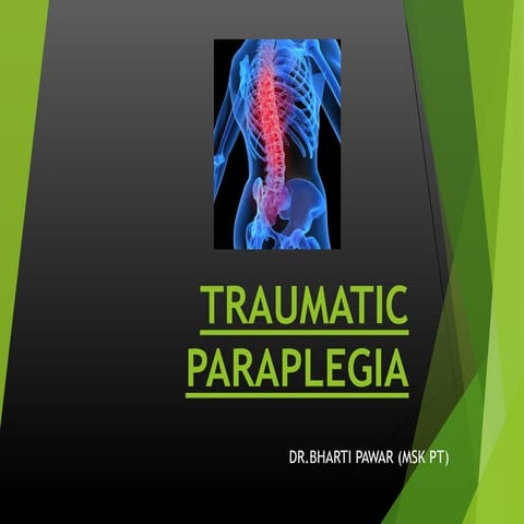 Spinal cord injury (SCI) | PPTX