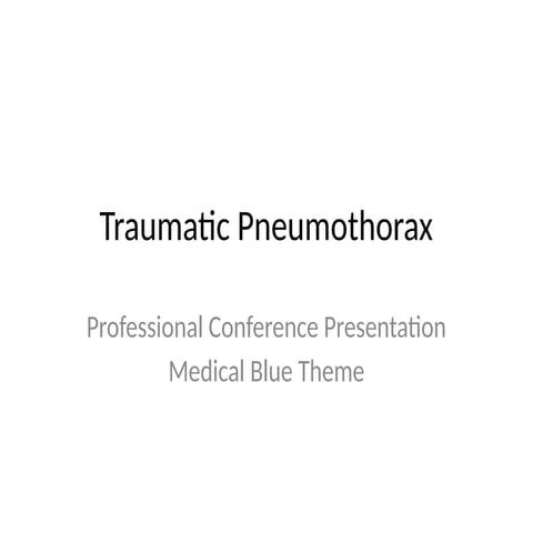 PNEUMOTHORAX IN CHEST XRAY INTERPRETATIONpptx | PPTX