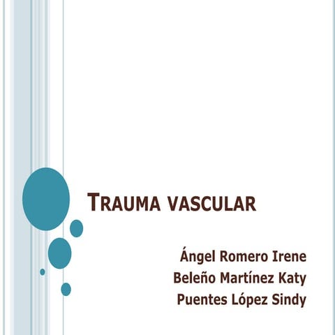 Trauma Vascular | PPTX