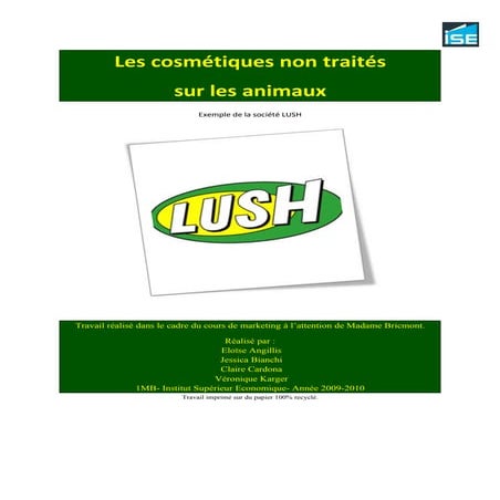 Lush final pppt | PDF