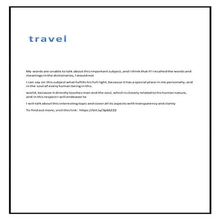 Travel | DOCX