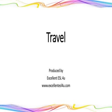 ESL travel flashcards | PPT