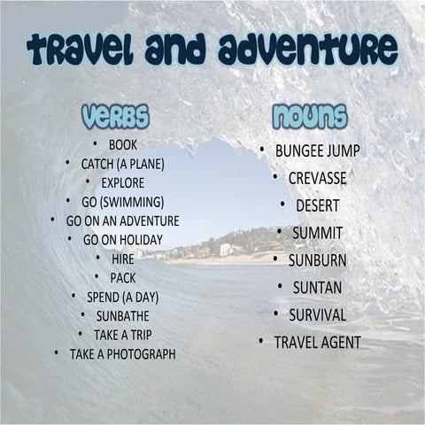 TRAVEL & ADVENTURE 1 | PPT