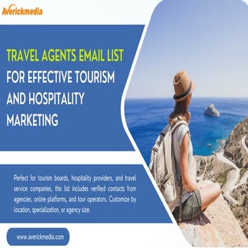 Travel Agents Email List | PDF
