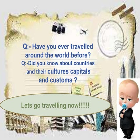 Travelling around the world | PPTX