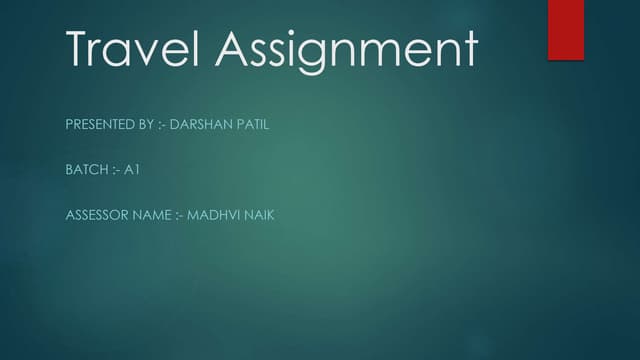 frankfinn travel management assignment | PDF