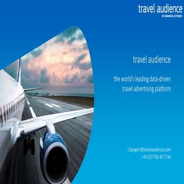 travel audience, part of AMADEUS - the world’s leading data-driven ...