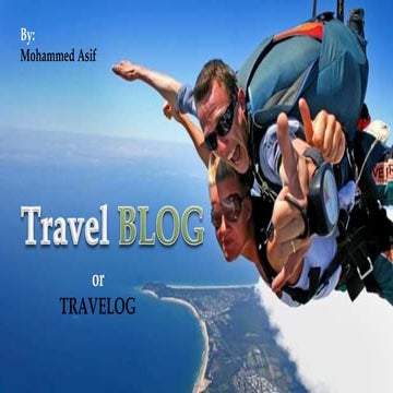 Travel blog | PPTX