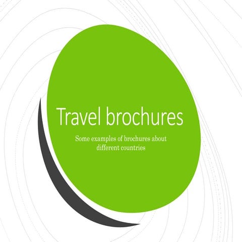 Travel brochure grade 8 | PPTX