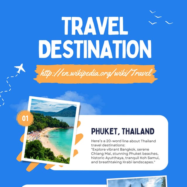 Travel Destination Infographic for travel | PDF