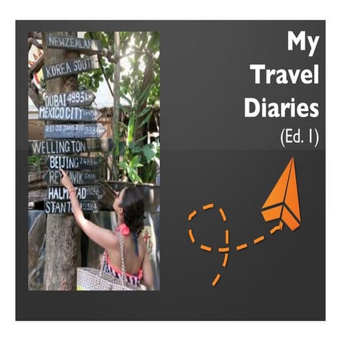 My Travel Diaries Ed 1 Ppt