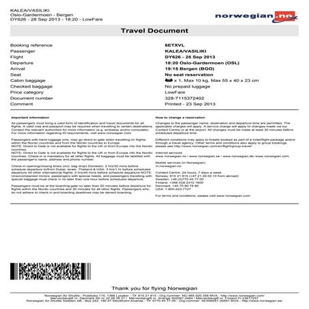 Ryanair boardingpass | PDF