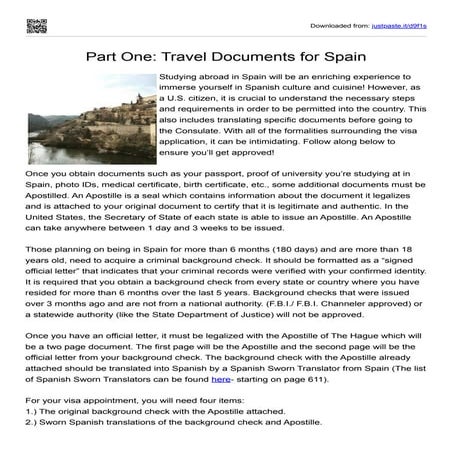 Part One: Travel Documents for Spainments for Spain.pdf