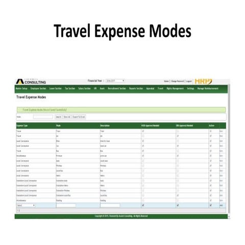 Travel & Expense Management Software | Accent HRP | PPT