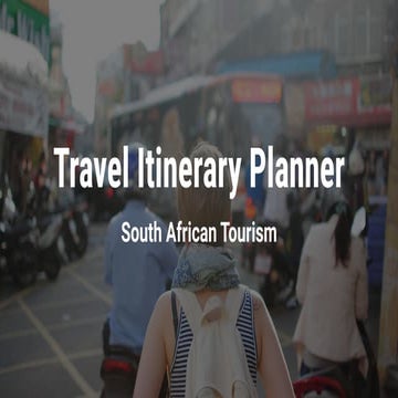 Designing a travel itinerary planner in 30 hours. | PDF | Travel ...