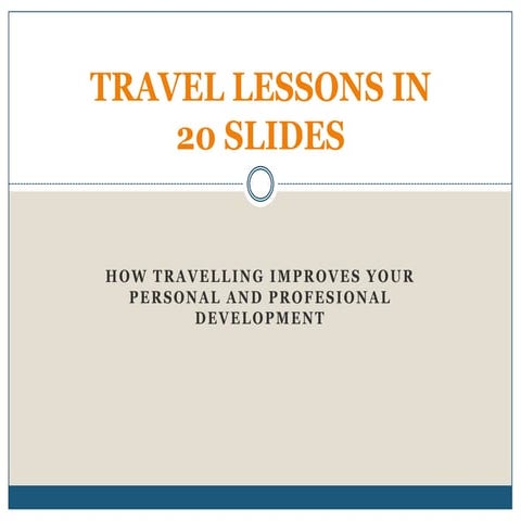 Travelling | PPTX