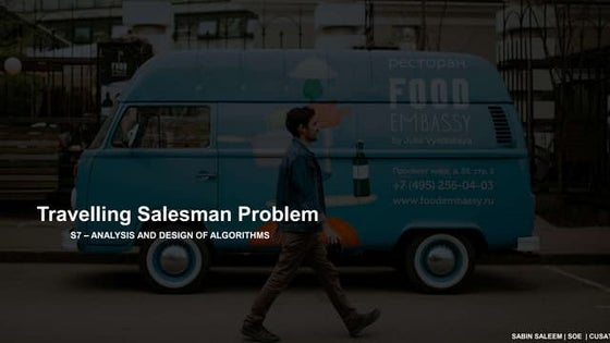 Travelling salesperson problem | PPTX